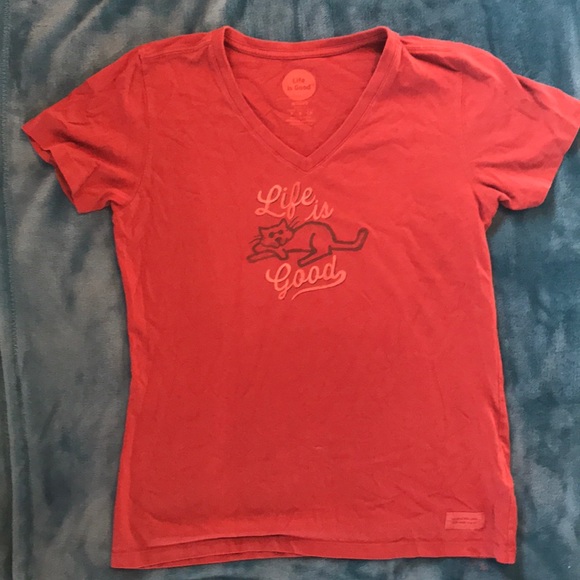 Life Is Good | Tops | Live Is Good Cat Lovers Shirt | Poshmark